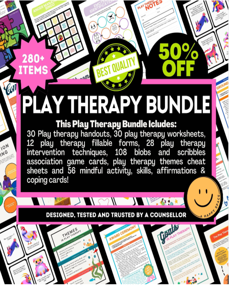 Play Therapy Resource Bundle for Therapists Child School Counselor ...